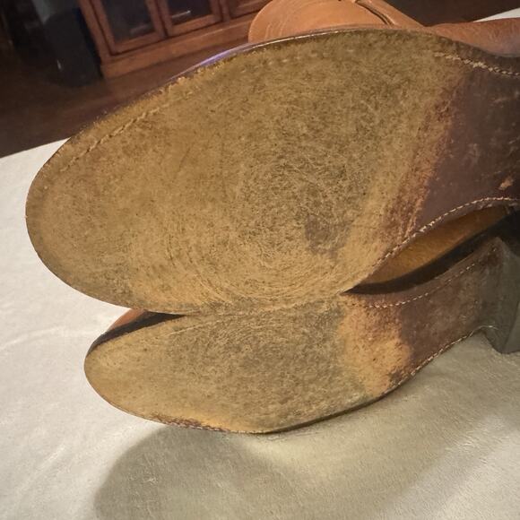 Justin Boots | Shoes | Justin Ostrich Roper Cowboy Boots Brock 32 Tan ...